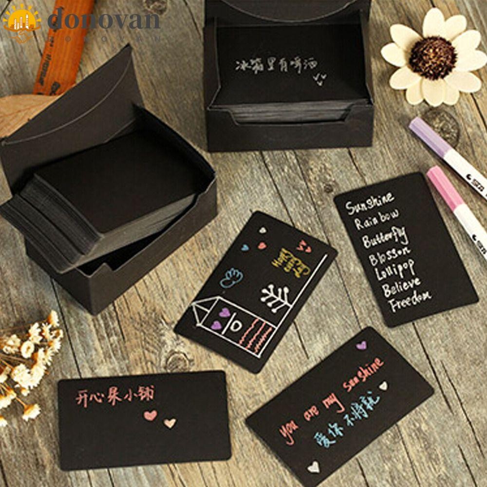 Dodonvan Sticky Notes Word Memory Cards DIY Graffiti Postcard Blank ...
