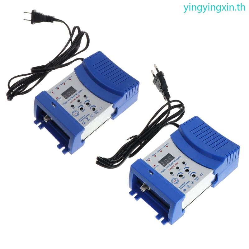 Yin Auto RF Modulator ขนาดกะทัดรัด RF Modulator Video TV Converter RHF UHF เครื่องขยายสัญญาณ ...