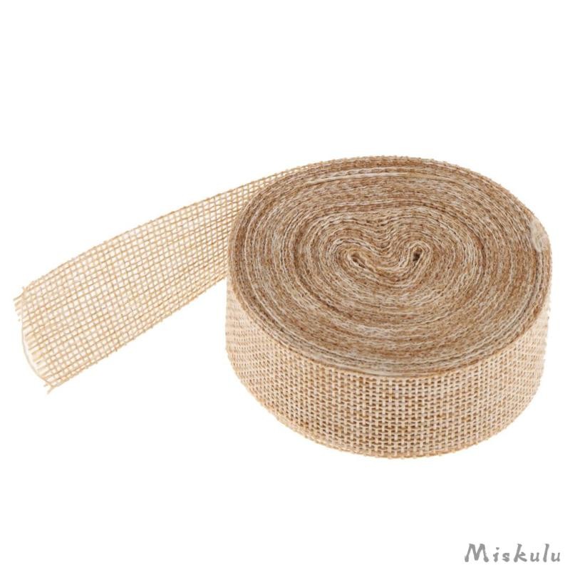 [Miskulu] ปอกระเจา Rustic Burlap Hessian ม้วนงานแต่งงาน DIY ตกแต่งศิลปะ ...