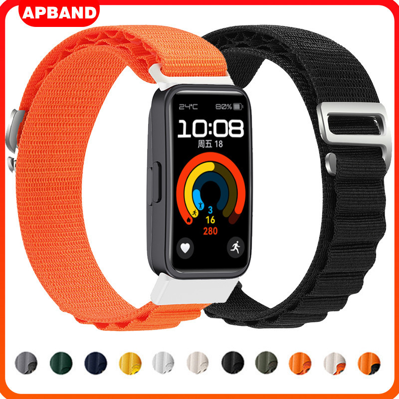 สายกีฬา Alpine Loop Nylon for Huawei Band 10 9 8 NFCเปลี่ยนสายรัดปรับ ...