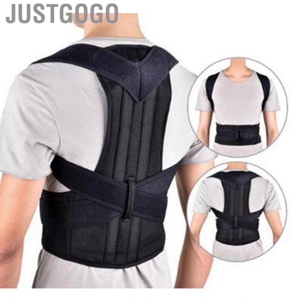 Justgogo Posture Corrector Back Brace High Elasticity Breathable ...