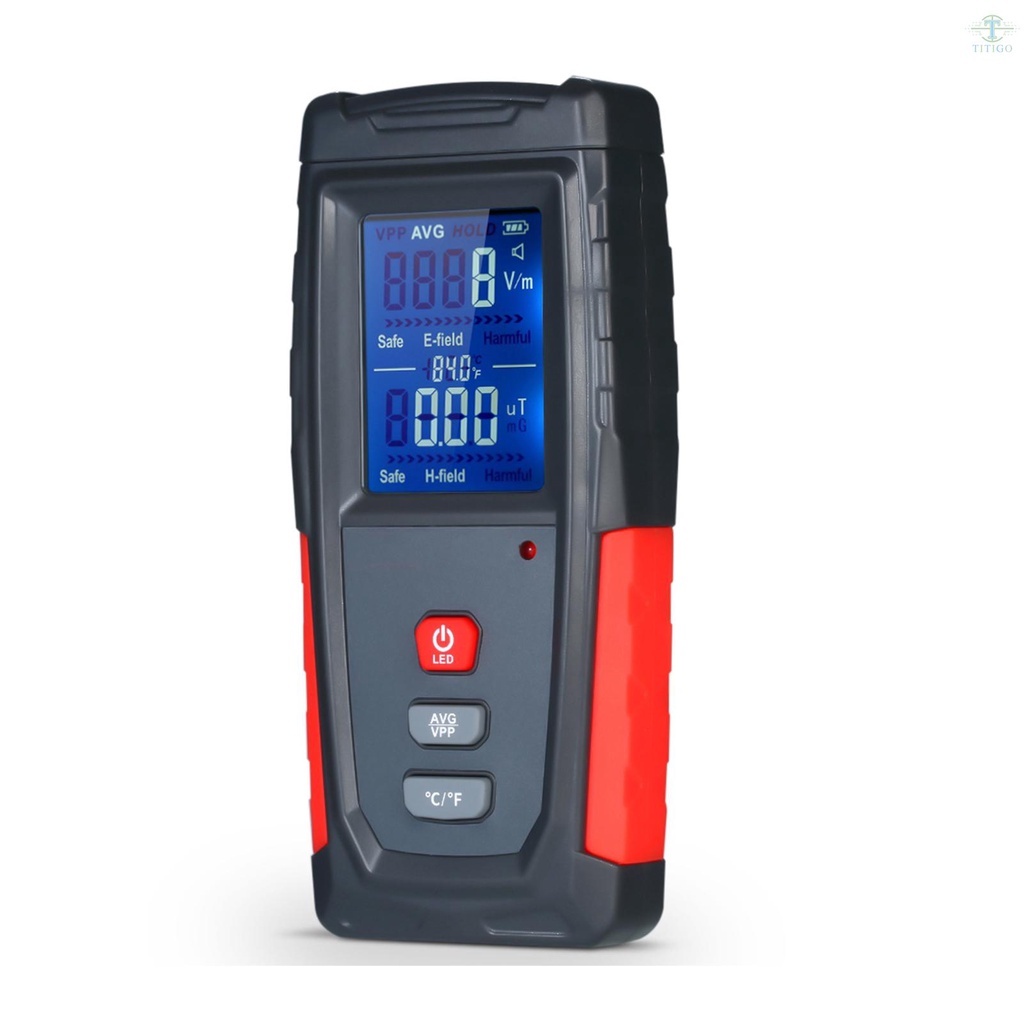 High Precision Handheld Mini Digital LCD EMF Tester Electromagnetic ...