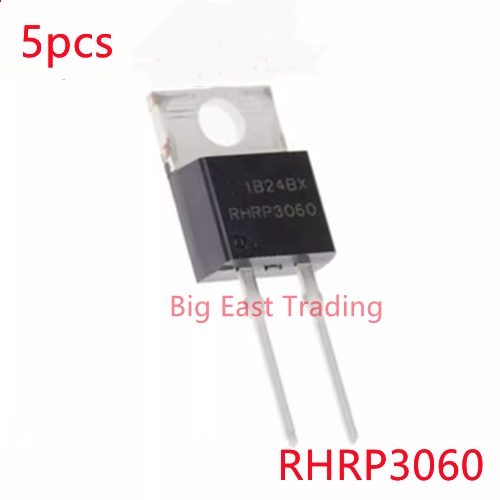 วงจรเรียงกระแสไดโอด RHRP3060 30A 600V TO-220 รับประกันคุณภาพ 5 ชิ้น ...