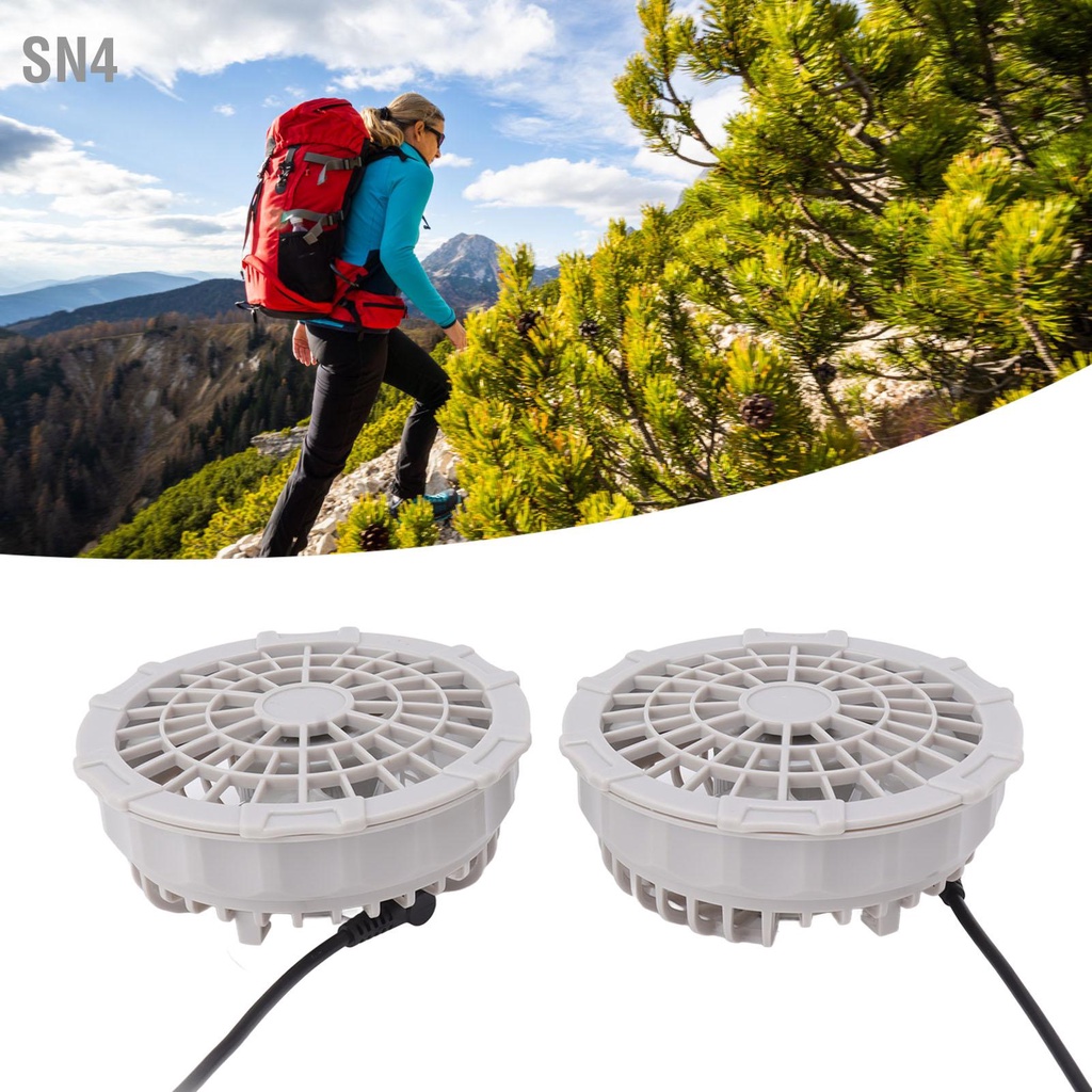 SN4 5V Wearable Cooling Vest Fan USB เครื่องปรับอากาศพัดลมเสื้อผ้าแบบ Dual Head Air | Shopee ...