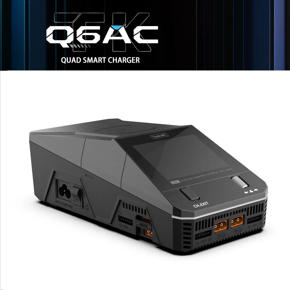 Toolkitrc Q6AC ที่ชาร์จไร้สาย AC 400W DC 1000W 4CH เอาท์พุต 65W USB ในตัว 15W สําหรับแบตเตอรี่ ...