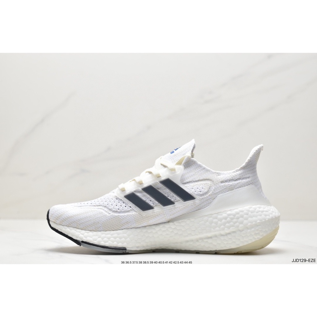 พร้อมส่ง AD Ultra boost 2021 "WHITE CLEAR BLUE" UB7.0 รองเท้าผ้าใบ ...