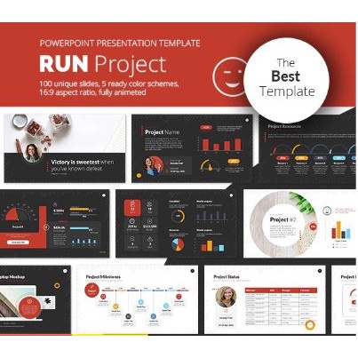 [พร้อมส่ง] Run Project PowerPoint Presentation Template* | Shopee Thailand