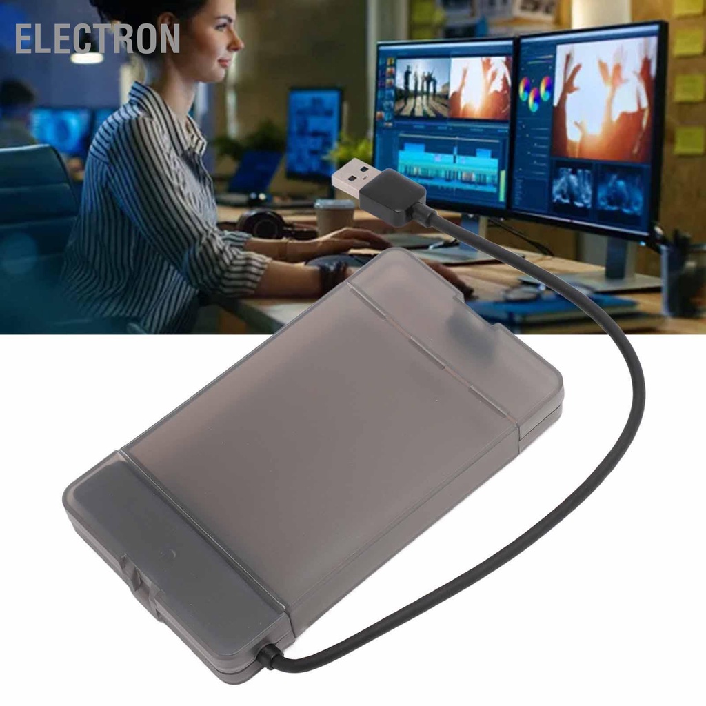 Electron USB3.0 2.5 นิ้ว SATA Hard Drive Enclosure 5Gbps ล้างฮาร์ดไดรฟ์ ...