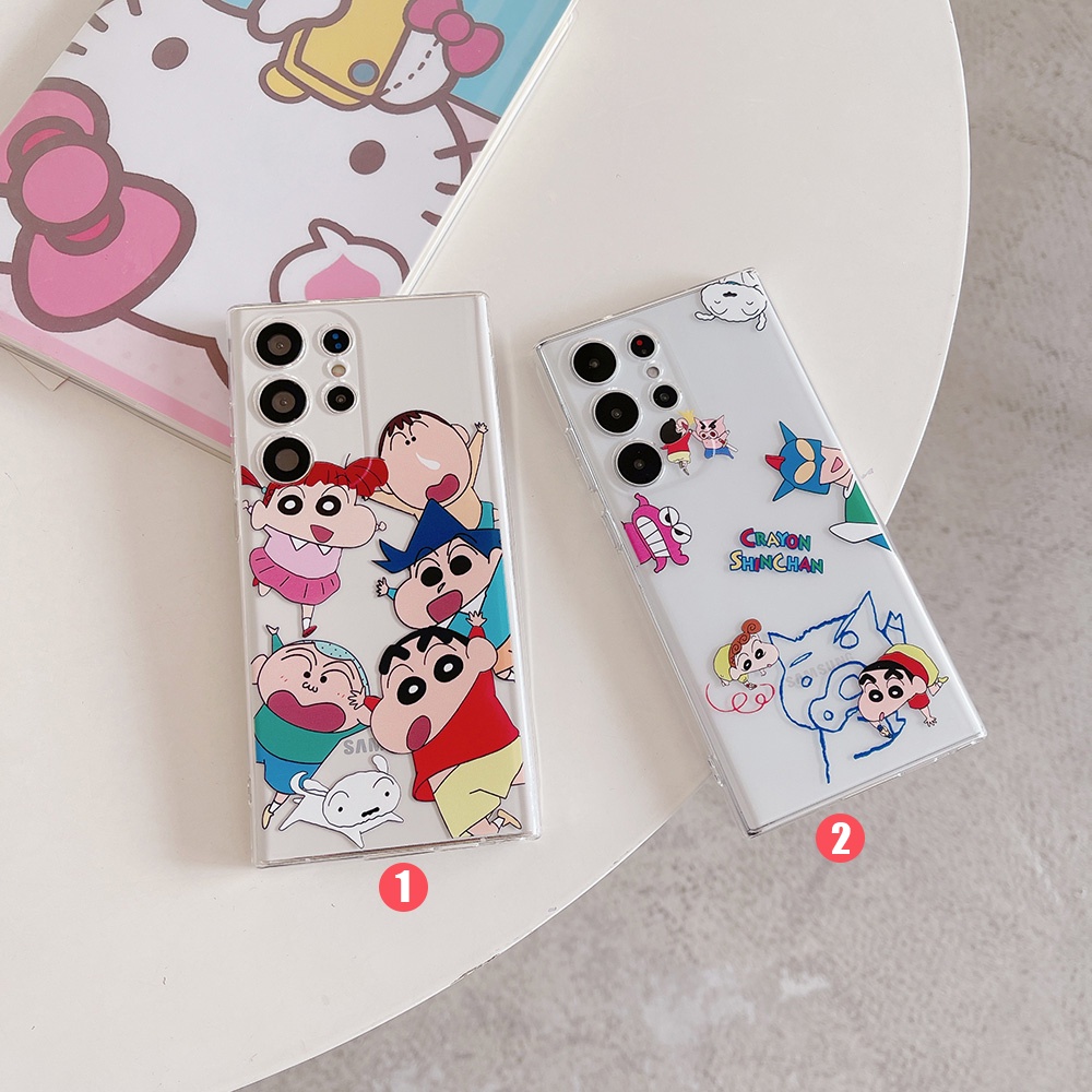 SAMSUNG เคสโทรศัพท์มือถือแบบนิ่ม TPU ใส กันกระแทก ลาย CRAYON Boy ...