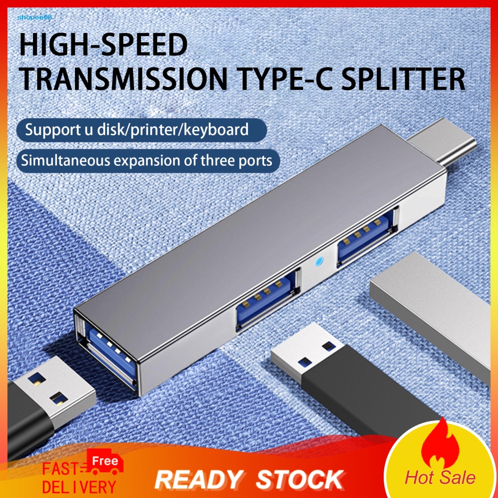 Setn ฮับแยกขยาย Type-C เป็น USB 30 3 พอร์ต ความเร็วสูง แบบพกพา สําหรับแล็ปท็อป คอมพิวเตอร์ แท็บ ...