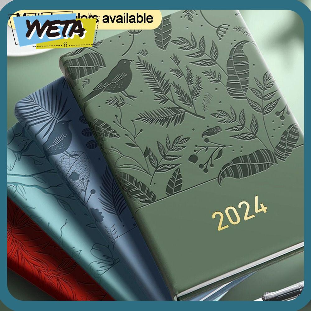 Yveta 2024 สมุดโน้ต ปฏิทิน หนัง PU ขนาด A5 ทนทาน | Shopee Thailand