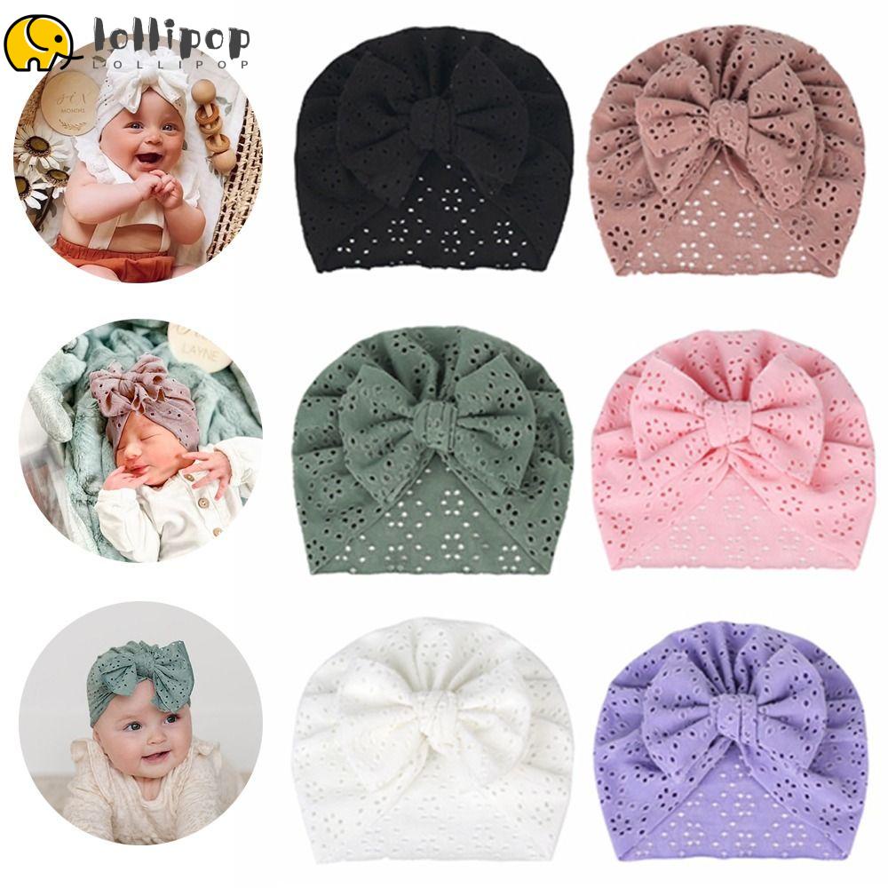 Lollipo1 หมวกผ้าโพกหัว ประดับโบว์ ระบายอากาศ เป็นมิตรกับผิวหนัง แฟชั่นสําหรับเด็ก 2 ชิ้น ...