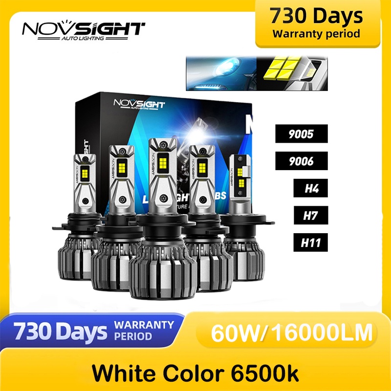 Novsight หลอดไฟหน้า N71 H4 H7 H11 9005 HB3 9006 HB4 หลอดไฟหน้ารถยนต์ ...
