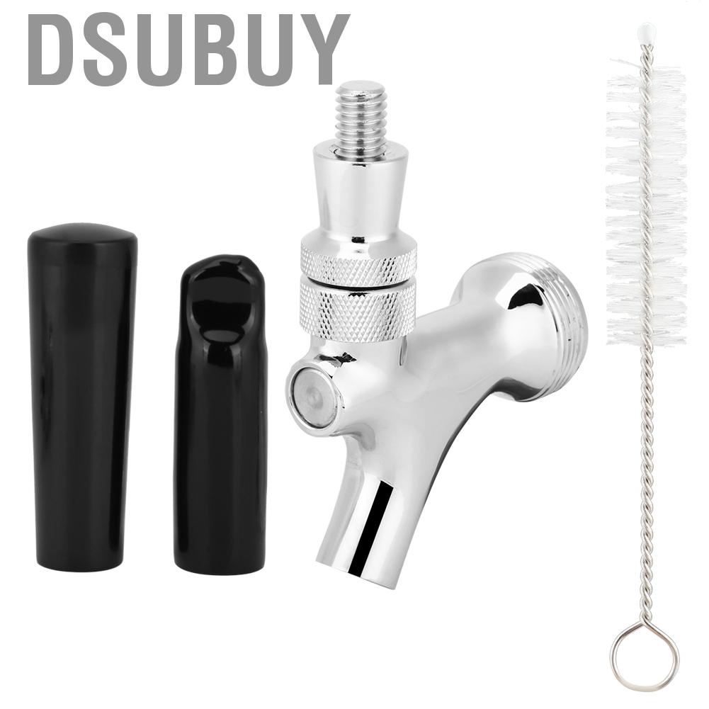 Dsubuy Brass Beer Faucet Tap Dispenser With Brush Dust Cover Brewing ...