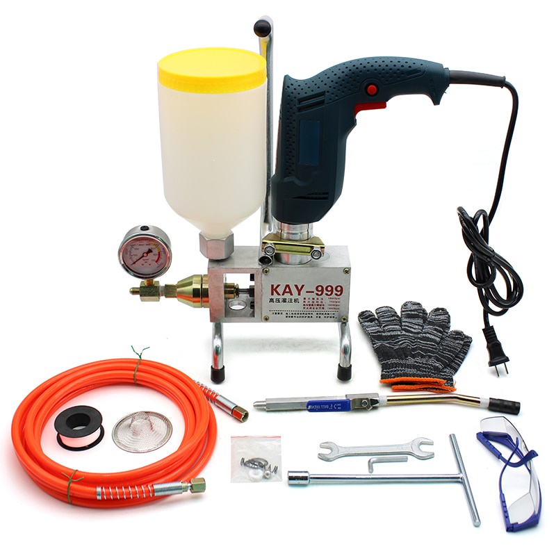KAY-999 High Pressure Waterproof Grouting Machine 910W Injection Pump ...