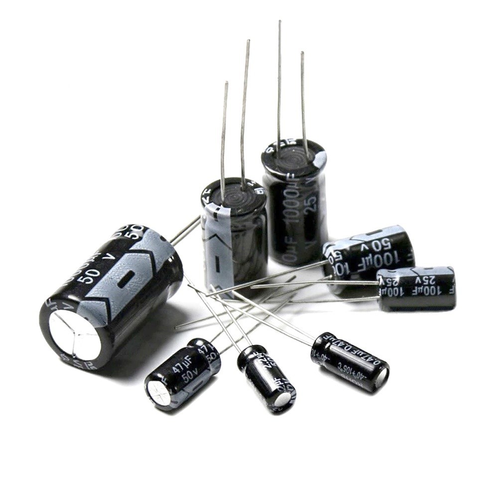 C ตัวเก็บประจุ Electrolytic Capacitor 1uF 2.2uF 3.3uF 4.7uF 10uF 33uF 47uF 100uF 220uF 3300uF ...