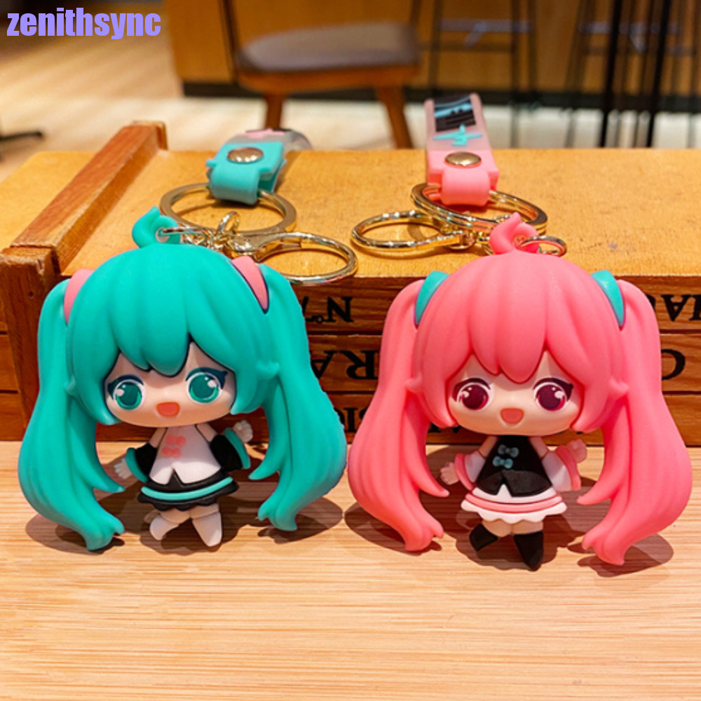 Zenithsync Hatsune Miku Key Ring, Hatsune Miku การ์ตูนตุ๊กตาพวงกุญแจ ...