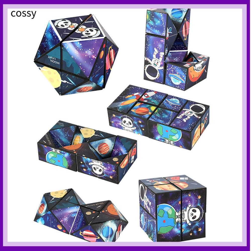 Cossy Infinite Magic Cube, Panda Geometric ปริศนาพับสามมิติของเล่นขนาด ...