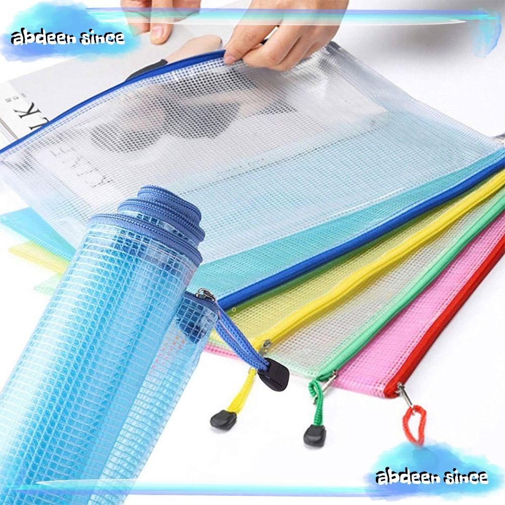 Abdeensince ซิปตารางกระเป๋าแฟ้มโปร่งใสหนา INS PVC กันน้ําขนาดใหญ่-ความจุใบเสร็จรับเงินกระเป๋า ...