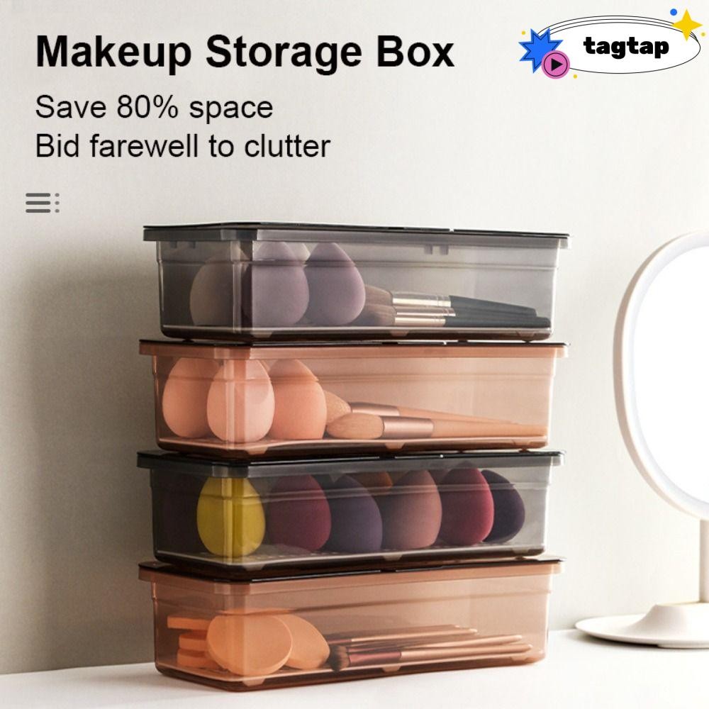 Tagtap กล่องเก็บเครื่องสําอาง, ระบายน้ําพร้อมฝาปิดกรงตะเกียบ, ช้อนพลาสติกสี่เหลี่ยมกันฝุ่นคุณภาพ ...