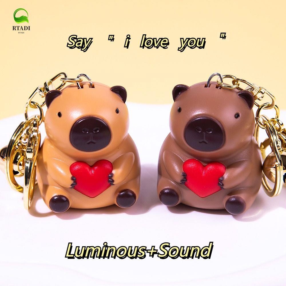 Rtadi Capybara กระเป๋าจี้, Vocal I Love You Capybara เสียงพวงกุญแจ ...