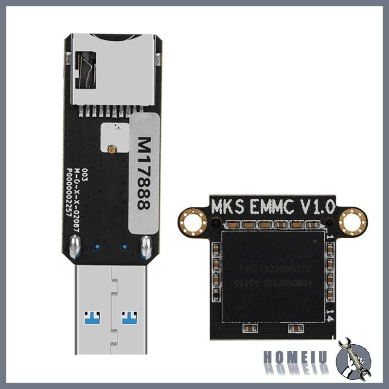 Homeiu EMMC-ADAPTER V2 อัพเกรด USB3 0 เครื่องอ่านการ์ดโปรแกรม DIY บอร์ด ...