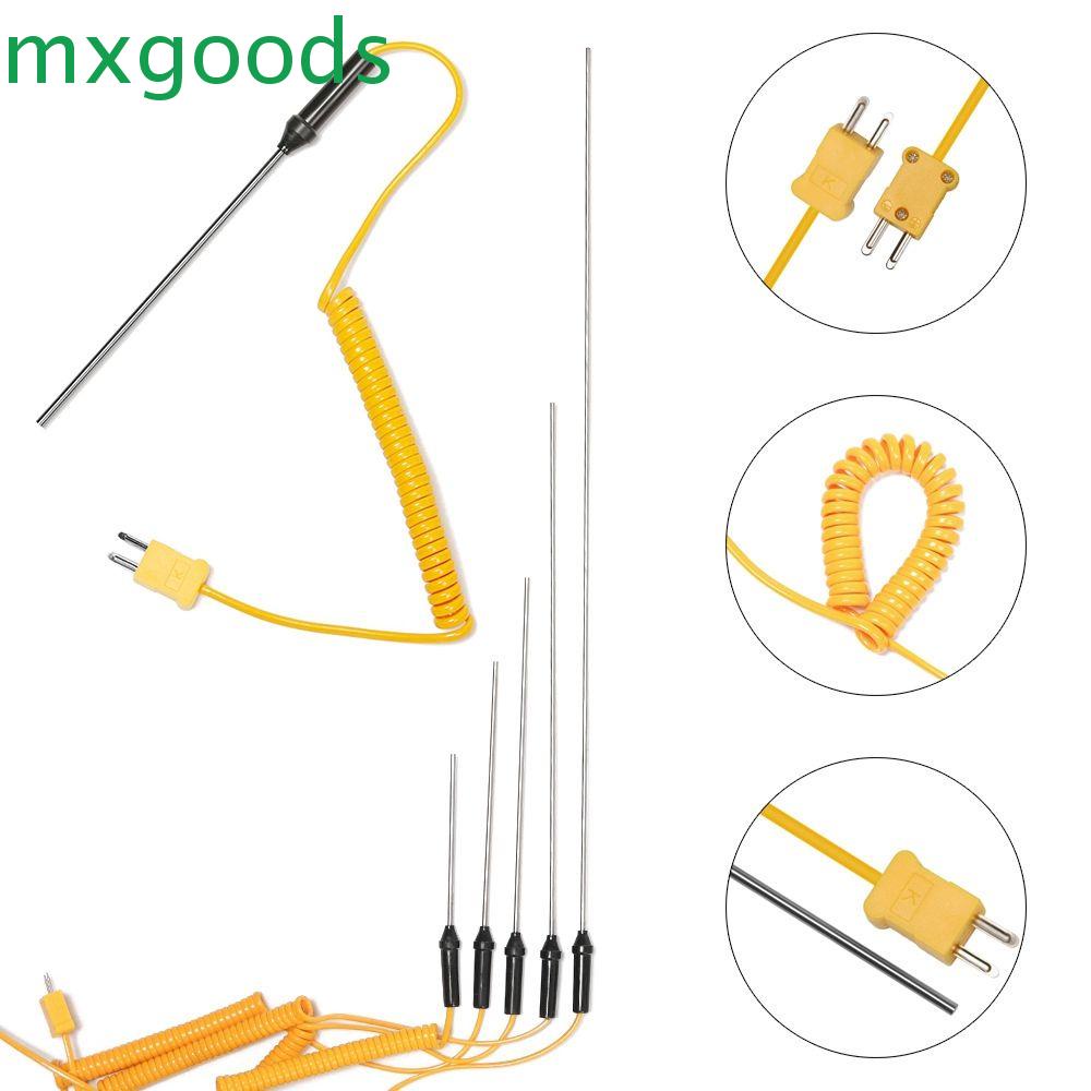 Mxgoods โพรบเซนเซอร์ ทนทาน -50°C ถึง 1000°C เครื่องวิเคราะห์การวัด K-Type พร้อมสายเคเบิลควบคุม ...