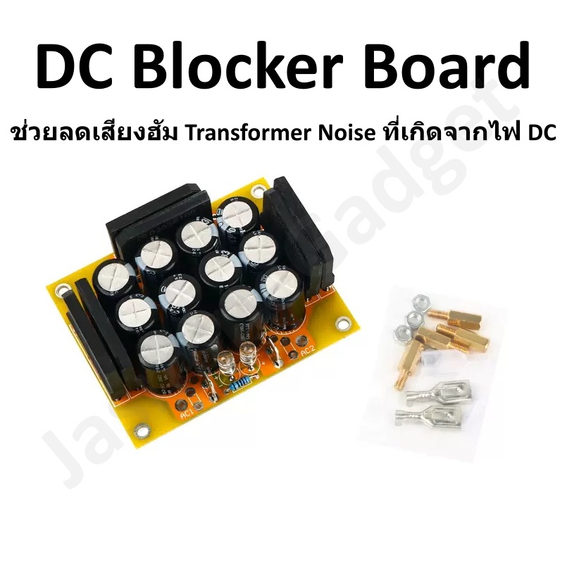DC Blocker ช่วยขจัดไฟ DC เข้าระบบเครื่องเสียง ลดเสียง DC Noise ลดเสียงหม้อแปลงฮัม Transformer ...