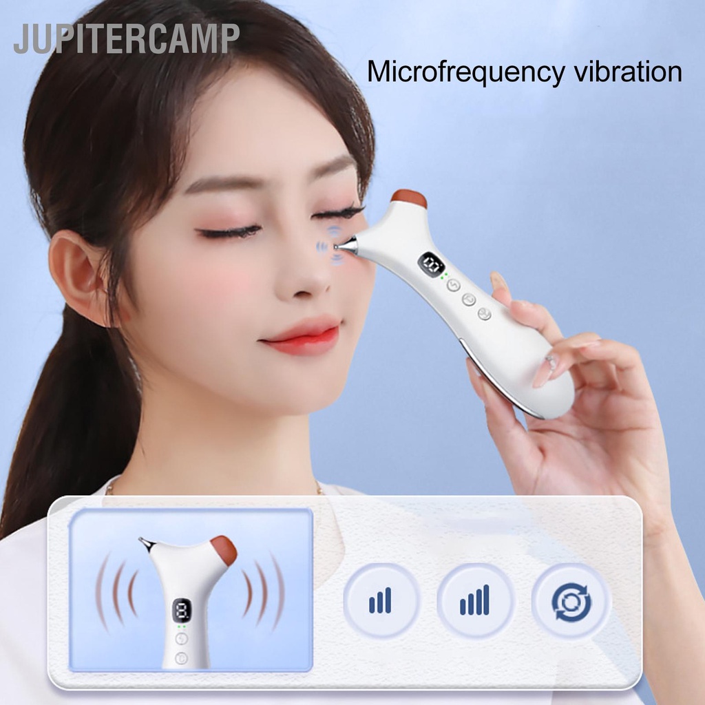 JUPITERCAMP ไฟฟ้า Acupoint ปากกานวดความร้อน Microfrequency การสั่น ...