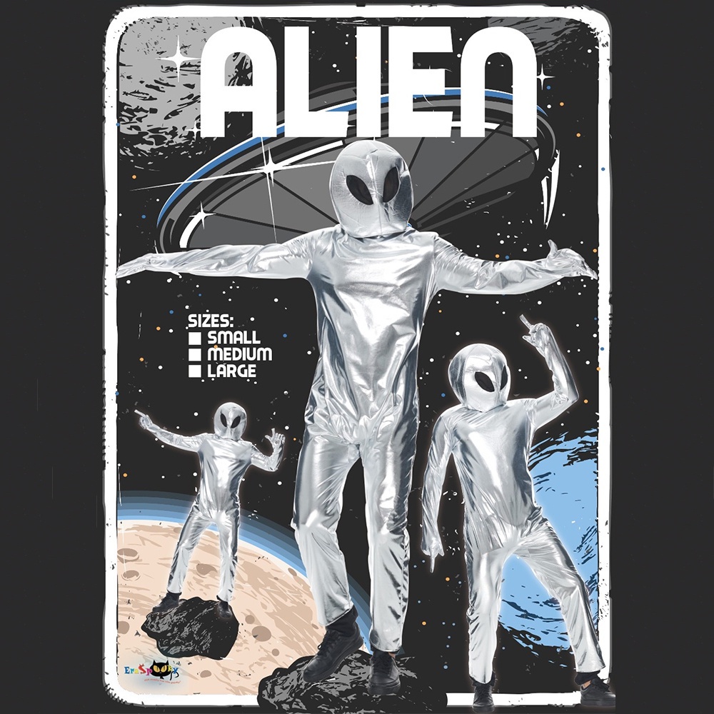 Ready to ship Halloween adult classic alien costume men Game Party ...