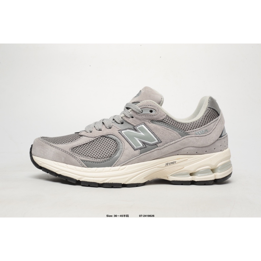 แท้% New Balance NB 2002R"Grey" วินเทจต่ำด้านบนลื่นสวมระบายอากาศสบาย ...