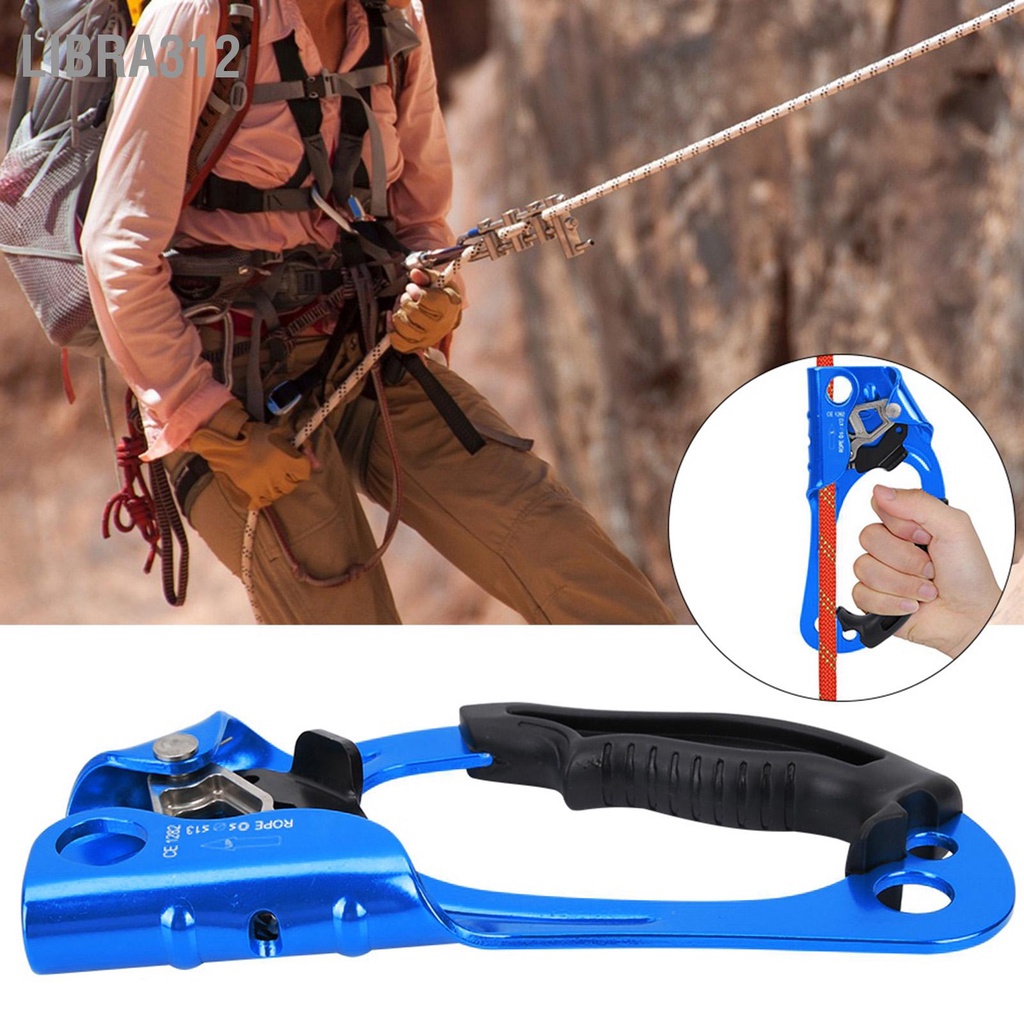 Libra312 ปีนเขากลางแจ้งปีนเขามือขวา Ascender Descender จับ Clamp สำหรับ ...