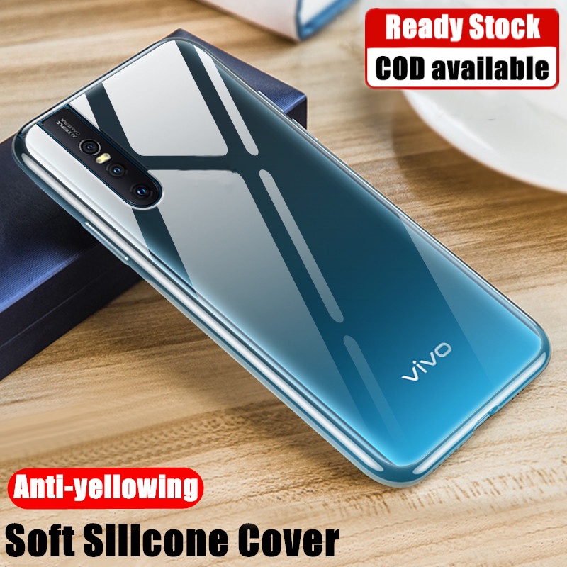 สําหรับ Vivo V15 Pro 1818 บาง นิ่ม ใส ซิลิโคน ยาง กันรอยขีดข่วน CP เยล ...