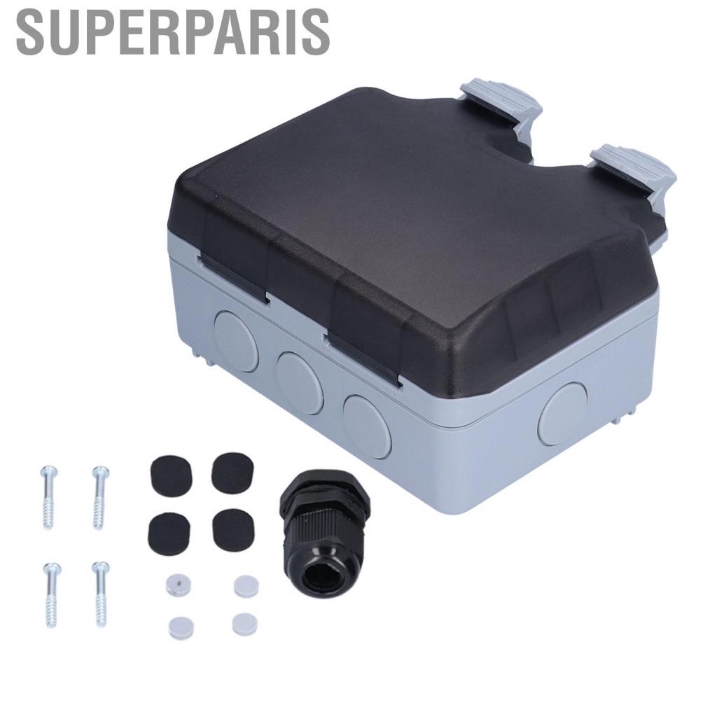 Superparis Outdoor Power Outlet IP66 Waterproof Socket with Switch for ...