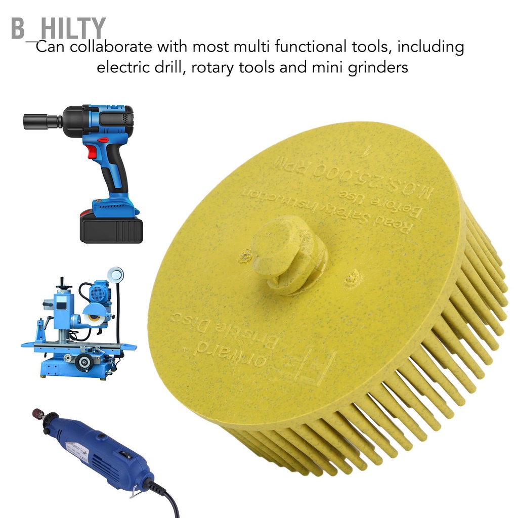 B_HILTY แผ่นขนแปรงขนาด 2 นิ้ว Grit Abrasive Bristle Shank ATTACHMENT ...