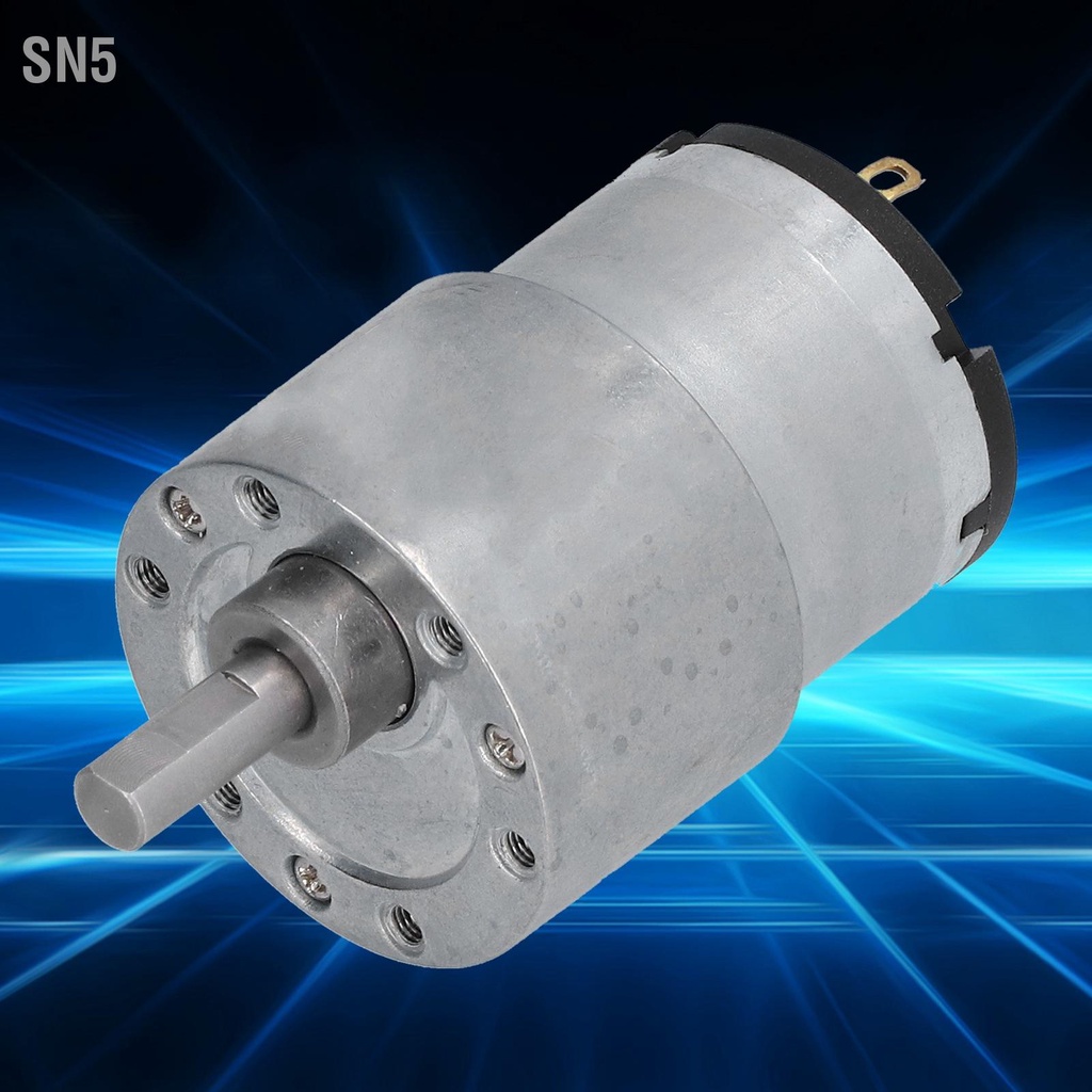 SN5 DC 12V เกียร์มอเตอร์ลดความเร็ว CW CCW ทองแดง ลวด มอเตอร์พร้อมเพลา D 6 มม. JGB37‑520 | Shopee ...