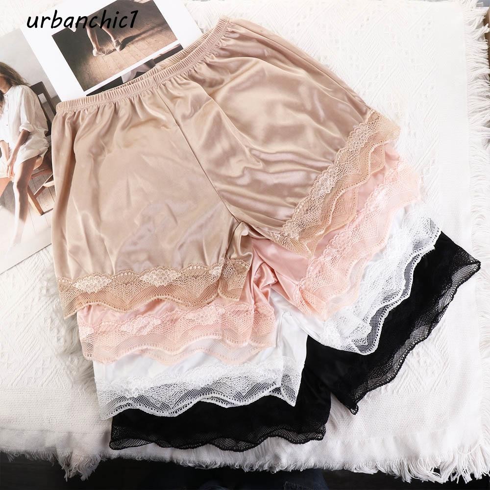 Urbanchic Safety Shorts Cool Simple Satin Women Lady Safety Pants ...