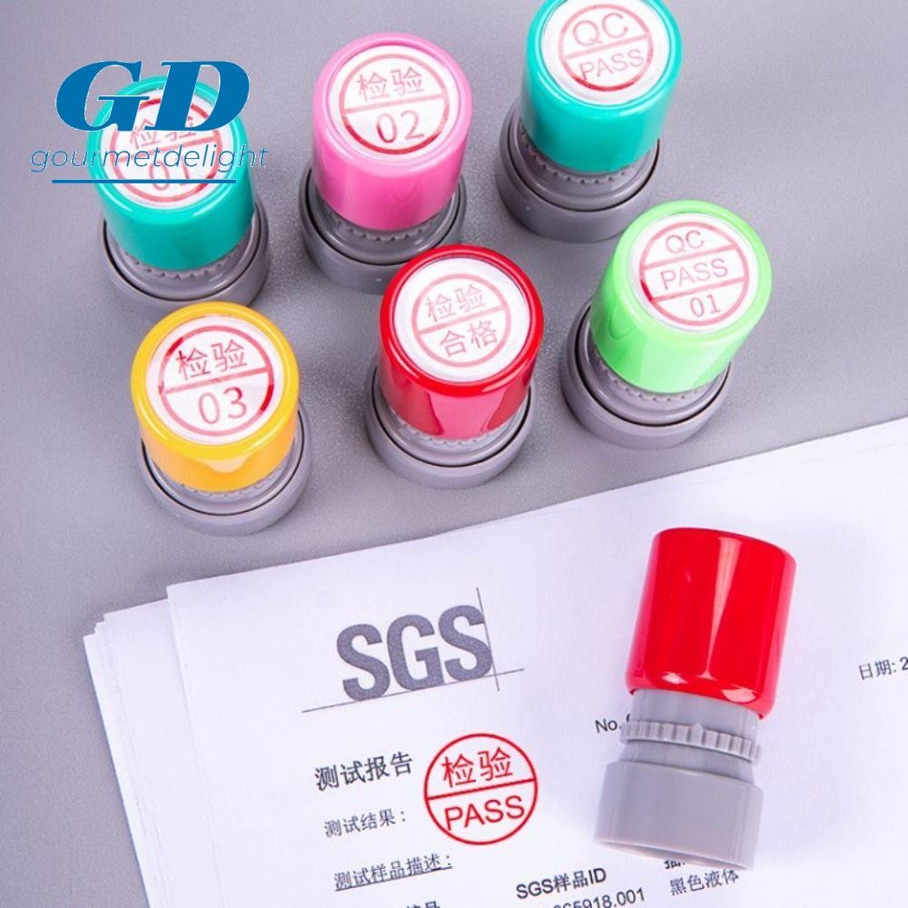 Gourmetdelight QA QC Inspect Stamp, Self-Inking แกะสลักคุณภาพ PASS ...