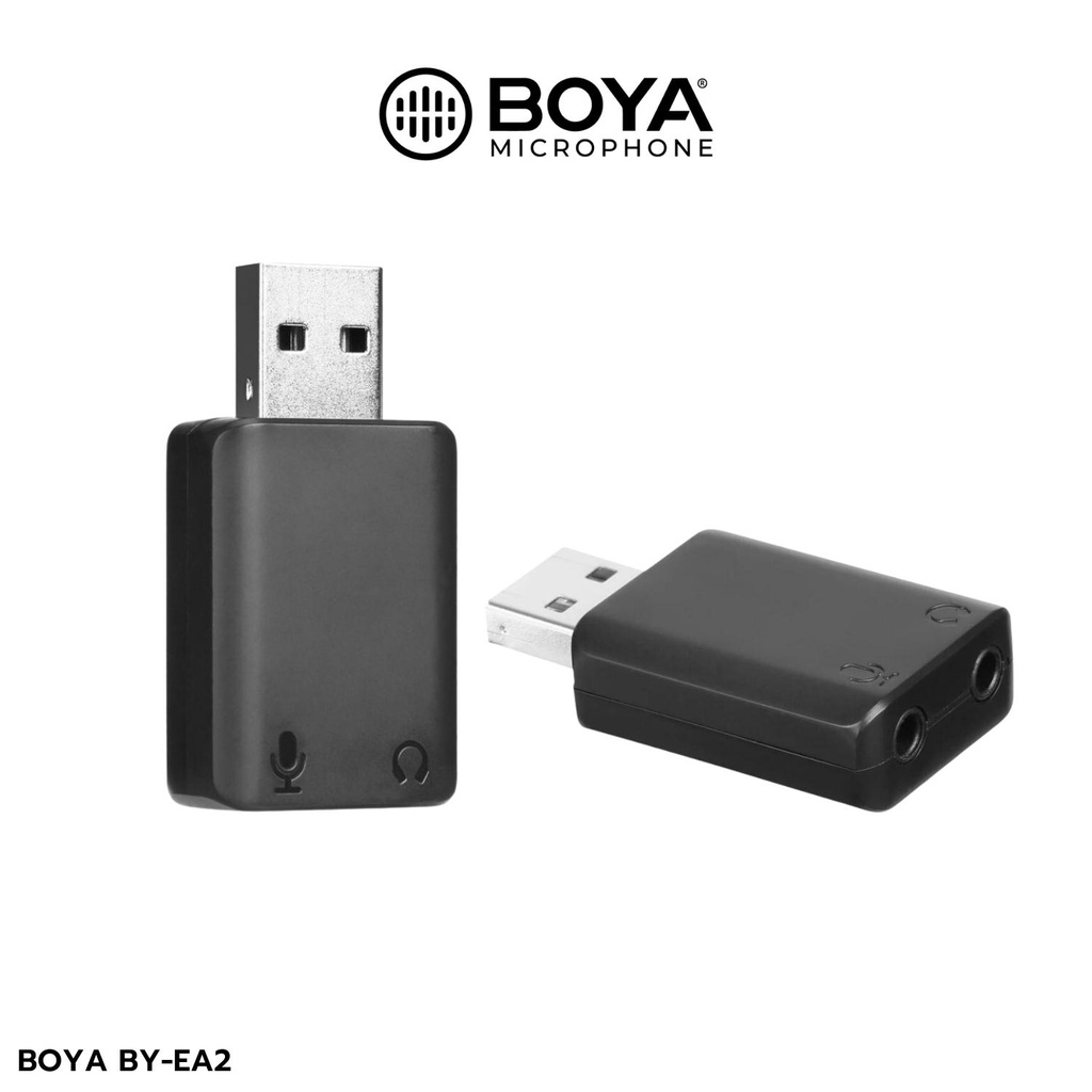 BOYA BY-EA2 USB to 3.5mm Audio Microphone Adapter | Shopee Thailand