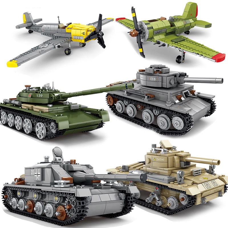 WW2 Tank Aircraft Military Panzer Building Blocks Army Vehicle Germany ...