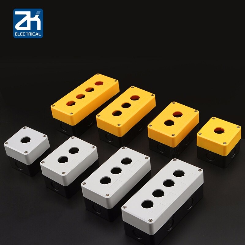 Waterproof Button Box Switch Control Box 12345 Hole Indicator Light ...