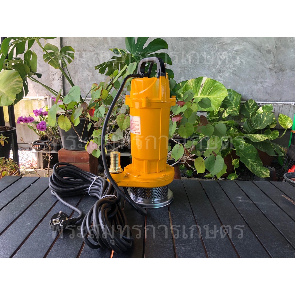 ปั๊มจุ่ม ไดโว่ดูดน้ำ MACNUM ขนาด 1" x 0.5HP ส่งสูง14m ดูดลึก6m. รับ ...