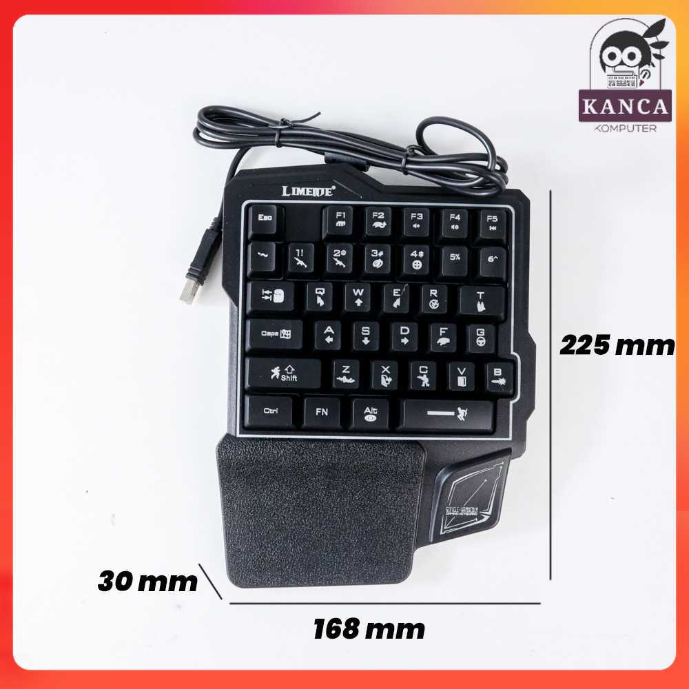 Limeide คีย์บอร์ดเกมมิ่งมือเดียว RGB 35 คีย์ - GK103 | Shopee Thailand