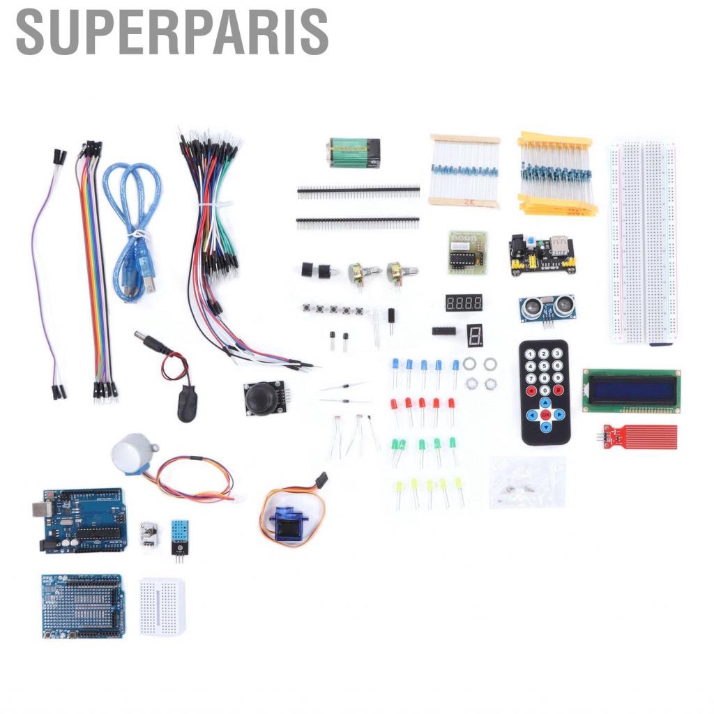 Superparis Super Starter Kit Electronic Component Set Replacement with Storage Box for Beginners ...
