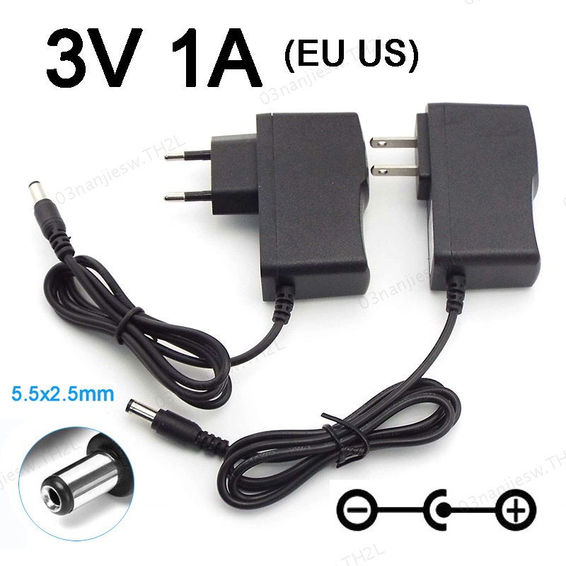 Ac 100V-240V DC 3V 1A LED Strips Light Power Supplies Converter Power ...