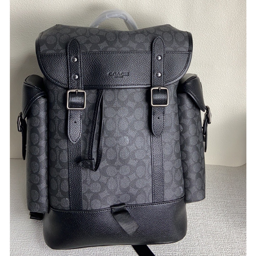 Hitch Backpack In Signature Canvas C7673 พิมพ์คลาสสิก ความจุสูง กระเป๋า ...