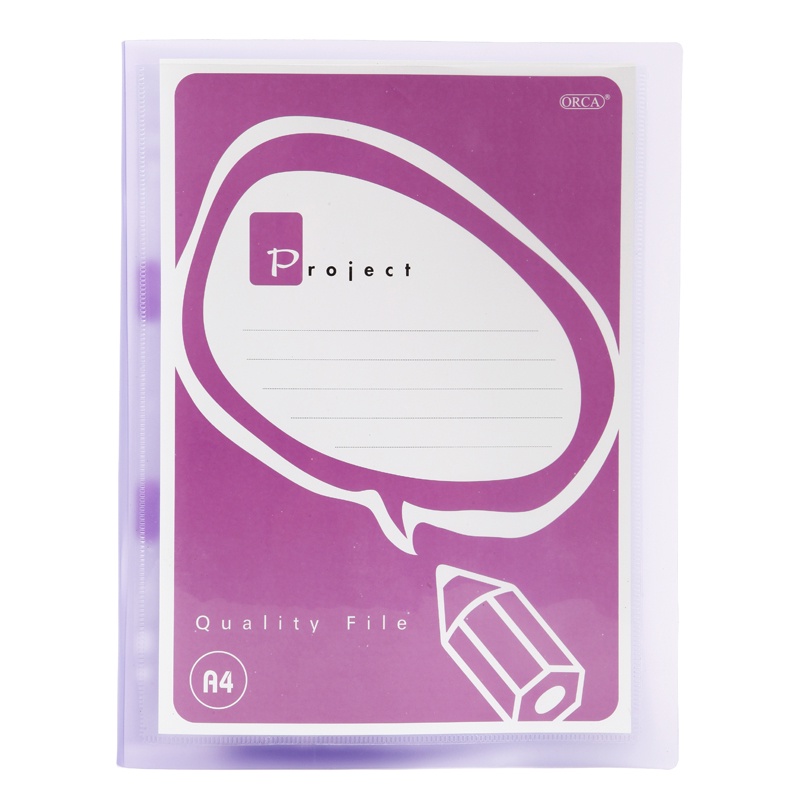 ORCA แฟ้มโชว์เอกสาร A4 ม่วง ออร์ก้า PFA-110 | Shopee Thailand