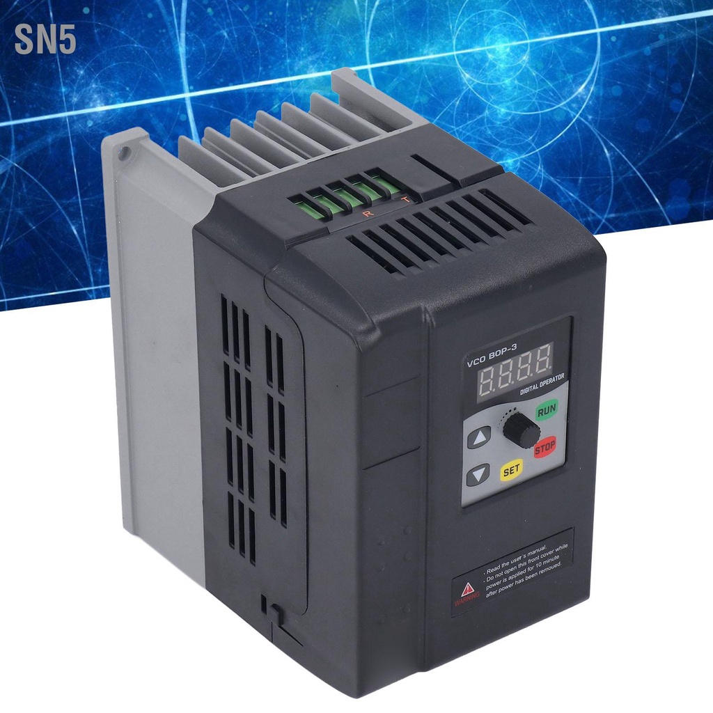 SN5 ไดรฟ์ความถี่ตัวแปร เดี่ยวถึง 3 เฟส VFD 220-240V อินพุต 0-240V เอาต์พุต การควบคุมมอเตอร์ ...