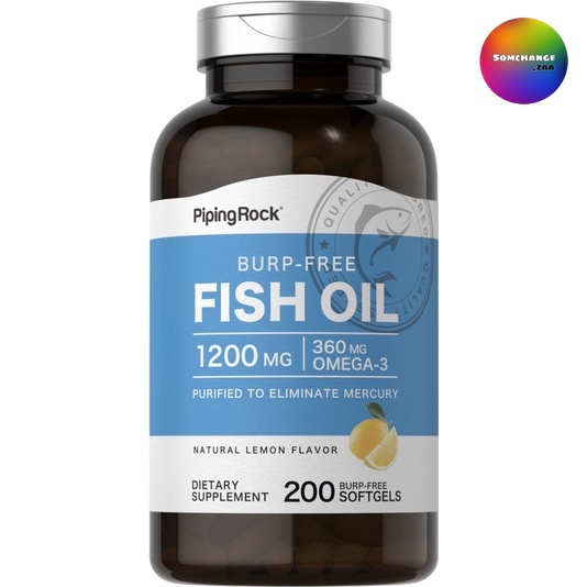 Omega-3 Fish Oil Lemon Flavor 1,200 mg. (240Softgels) น้ำมันปลา ...