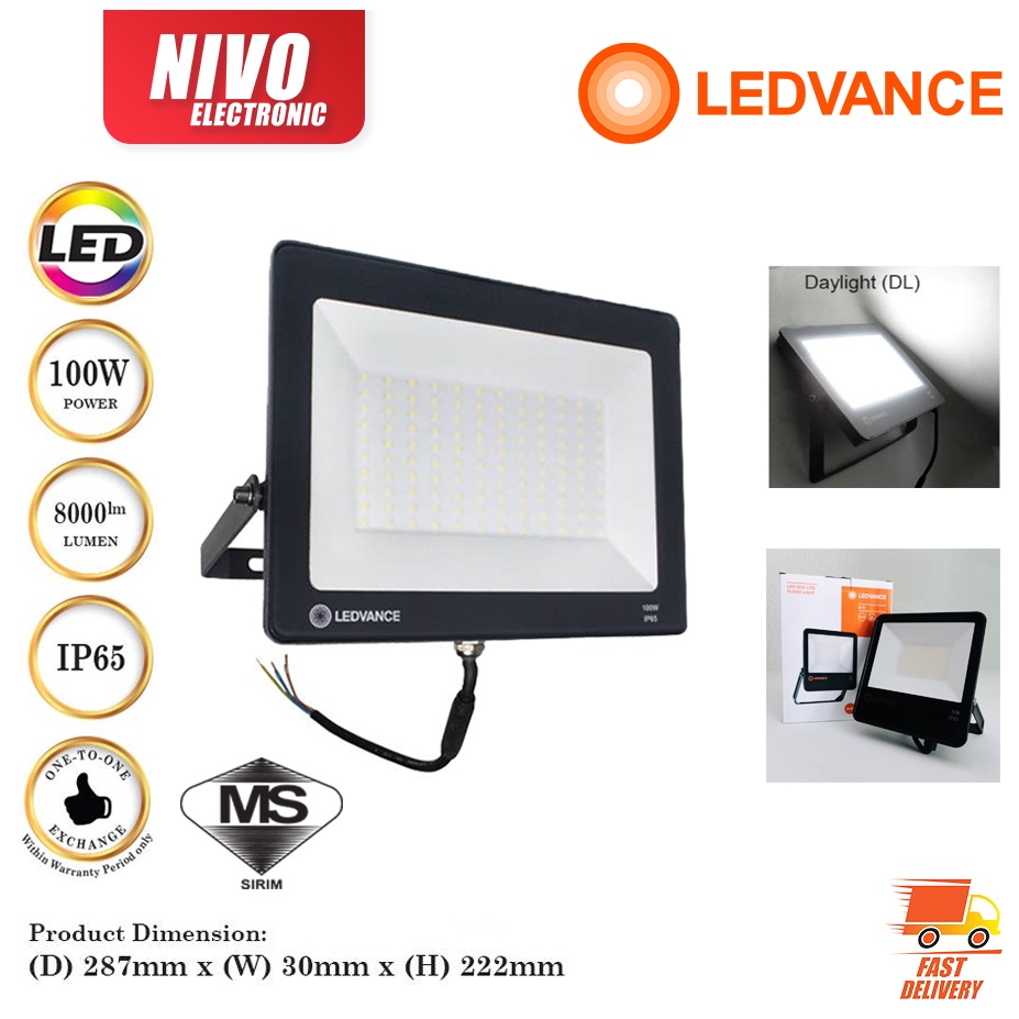Osram LEDVANCE 100W LED ฟลัดไลท์ DAYLIGHT / ไฟสปอตไลท์ LED / โคมไฟสปอต ...